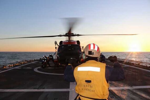 U.S. Coast Guard Cutter Waesche returns to Alameda after successful 113 ...